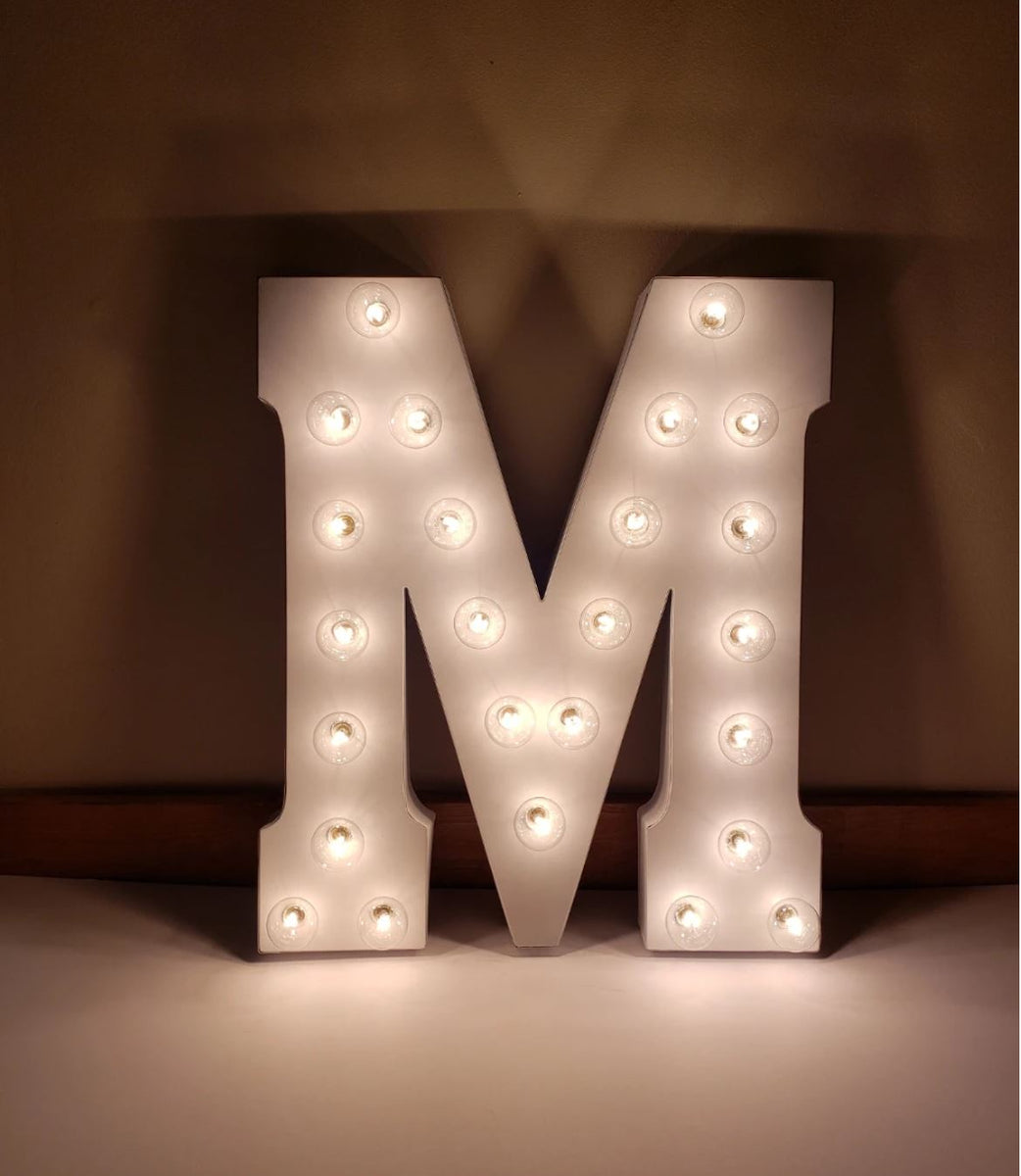 How to Rent a Marquee Light for Your Event | The Lovely Glass Jar